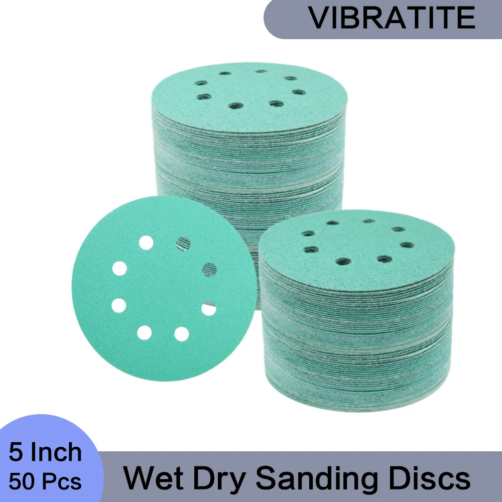 5-Inch-Wet-Dry-Sanding-Discs-8-Hole-50-Pcs-Hook-and-Loop-Sandpaper ...