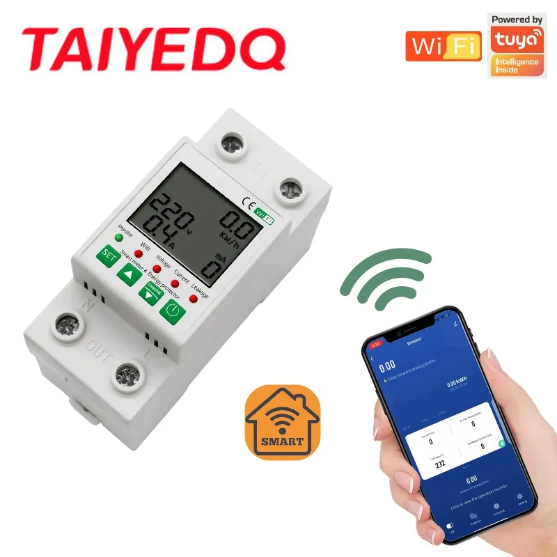 TuYa-WiFi-Smart-Energy-Meter-Power-kWh-Meter-Earth-Leakage-Over-Under ...