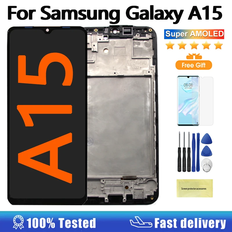 AMOLED-A15-LCD-For-Samsung-Galaxy-A15-4G-5G-LCD-Display-Touch-Screen ...