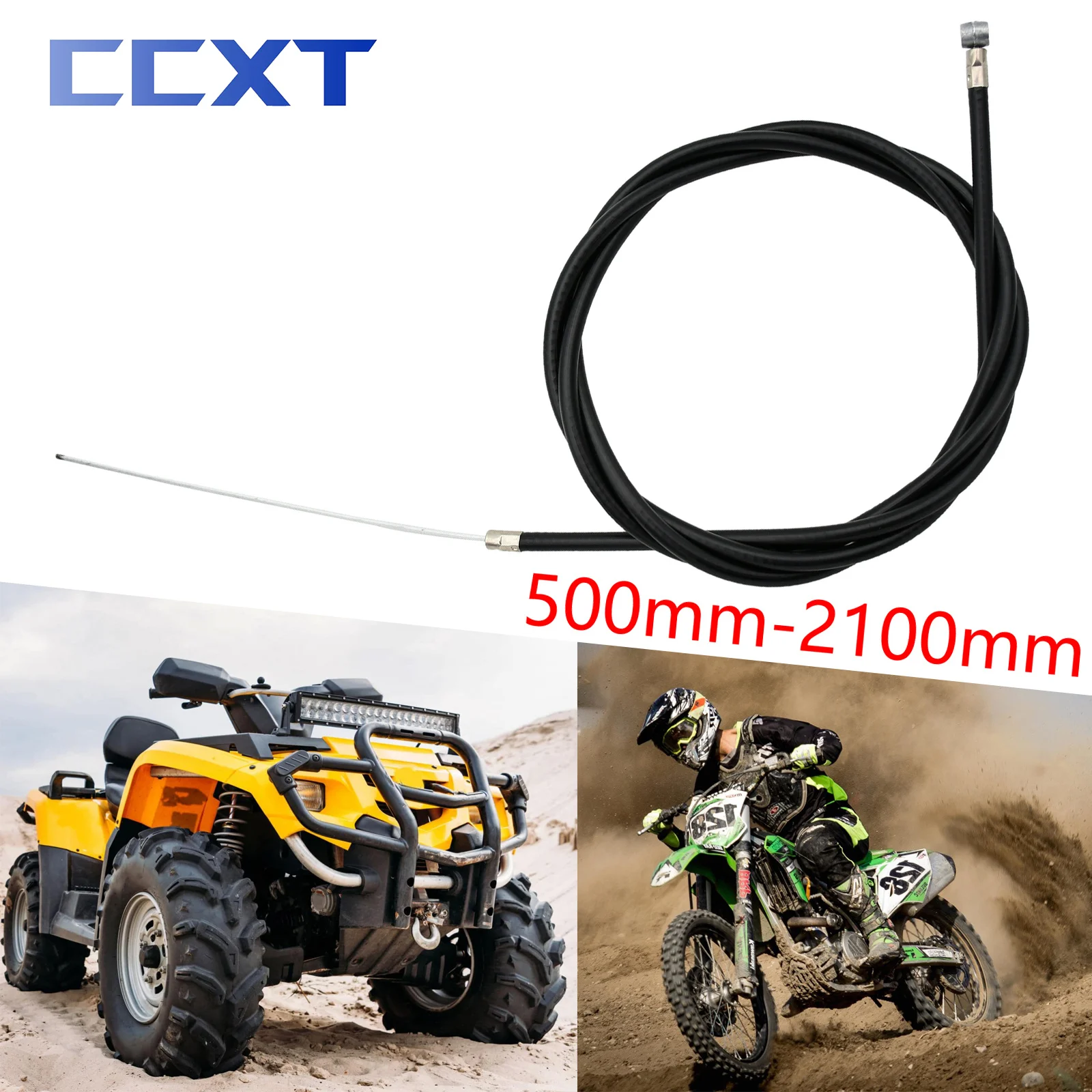 Motorcycle-500mm-2100mm-Brake-Cable-Line-For-ATV-Dirt-Bike-Motocross ...