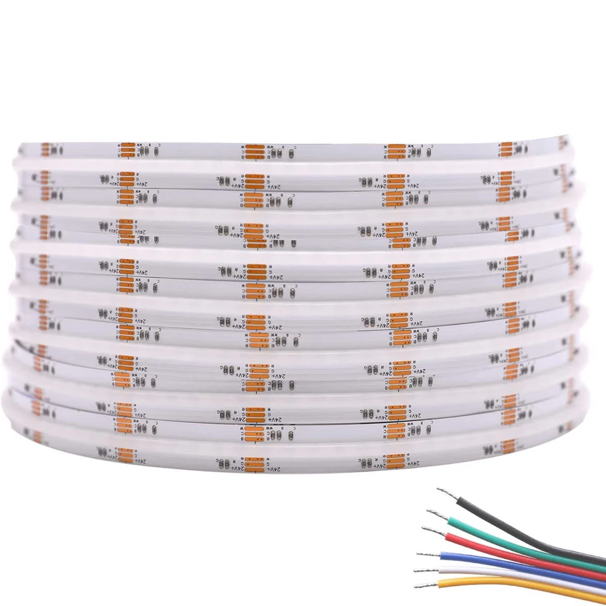RGB-CCT-RGBW-FCOB-Flexible-LED-Strip-light-24V-10-12MM-PCB-RGB-CCT-RGB ...