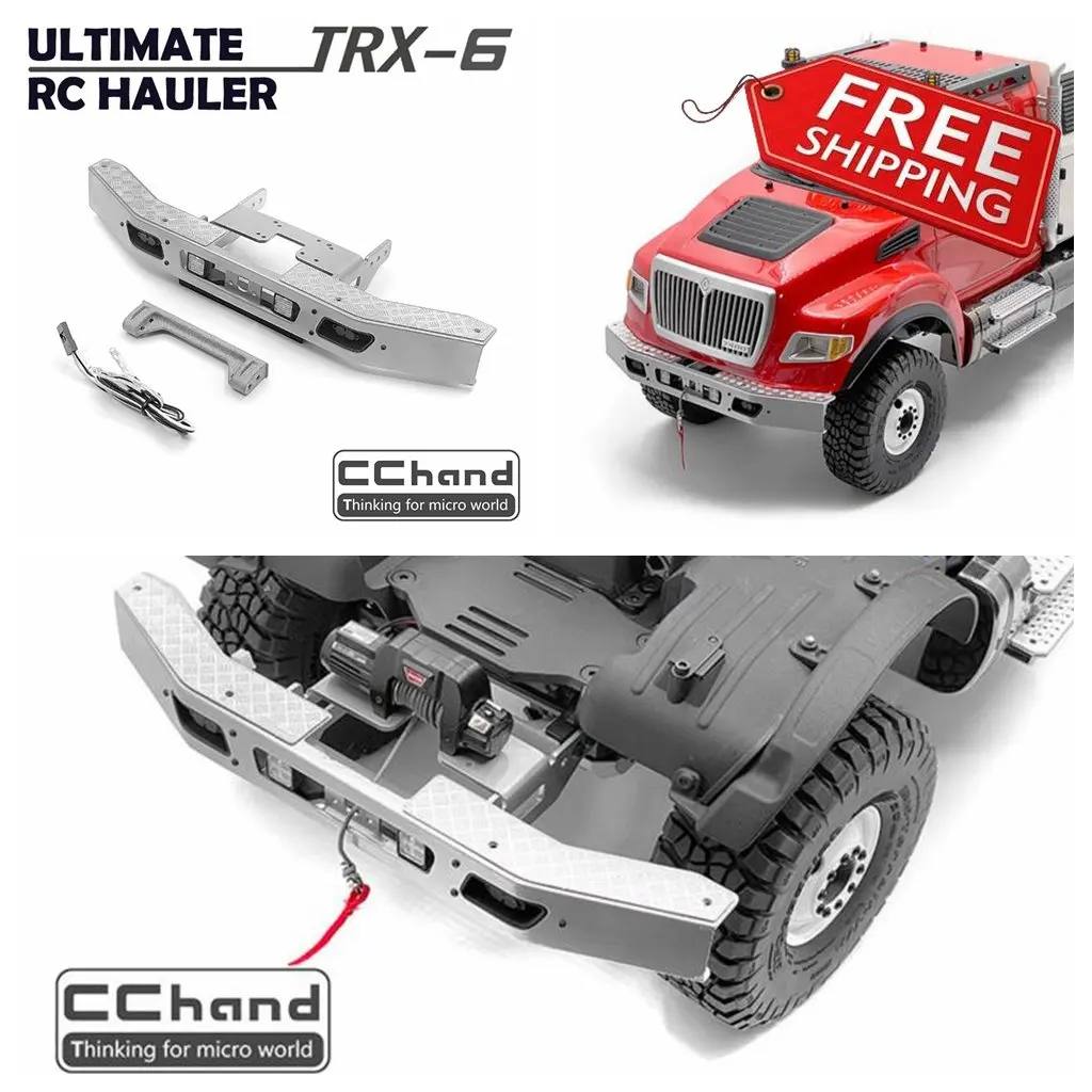 Cchand-Edelstahl-Metall-Front-sto-stangen-schutz-f-r-trx6-ultimative-RC ...