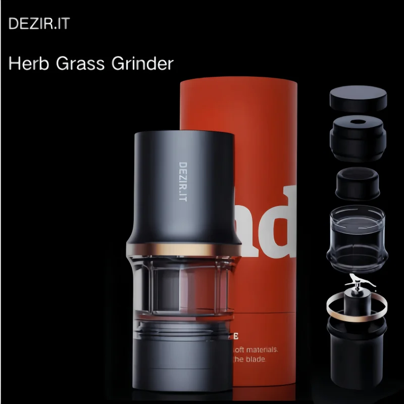 Electric grinder for grinding dried buds and spices with LED display ...