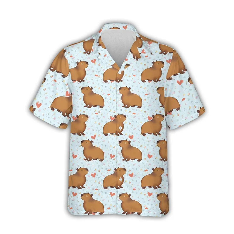 Camisetas con gráficos de capibara kawaii para hombre, ropa con ...