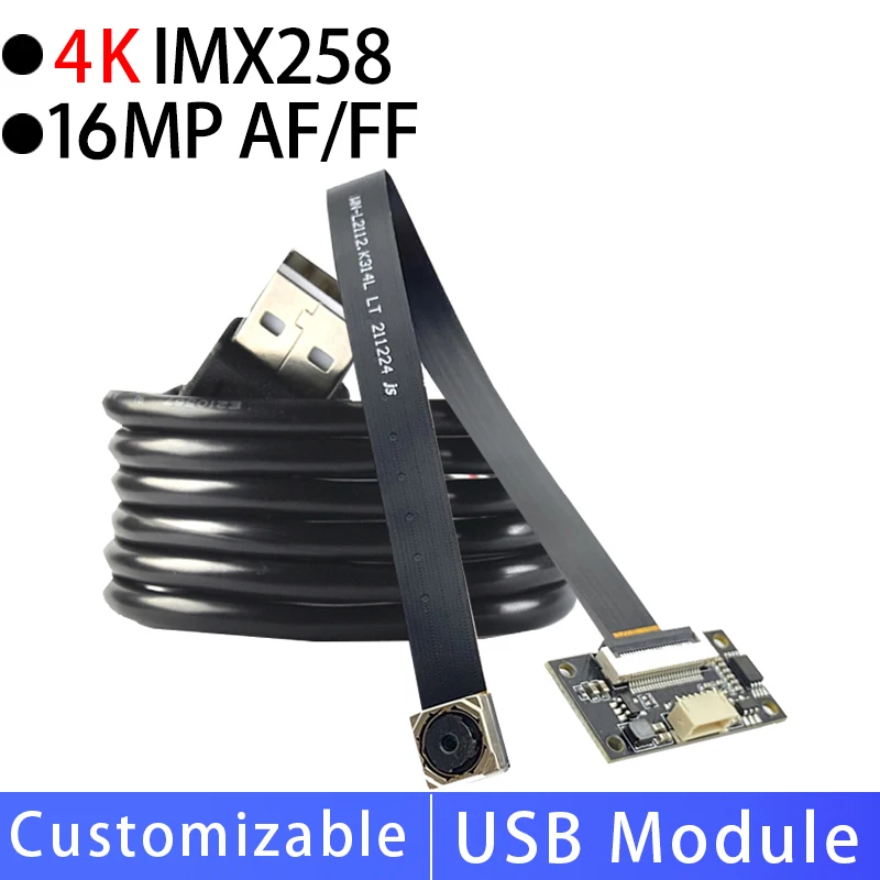 USB-Camera-Module-16MP-4656x3496-4K-CMOS-IMX258-AF-MF-FF-75-Degree ...