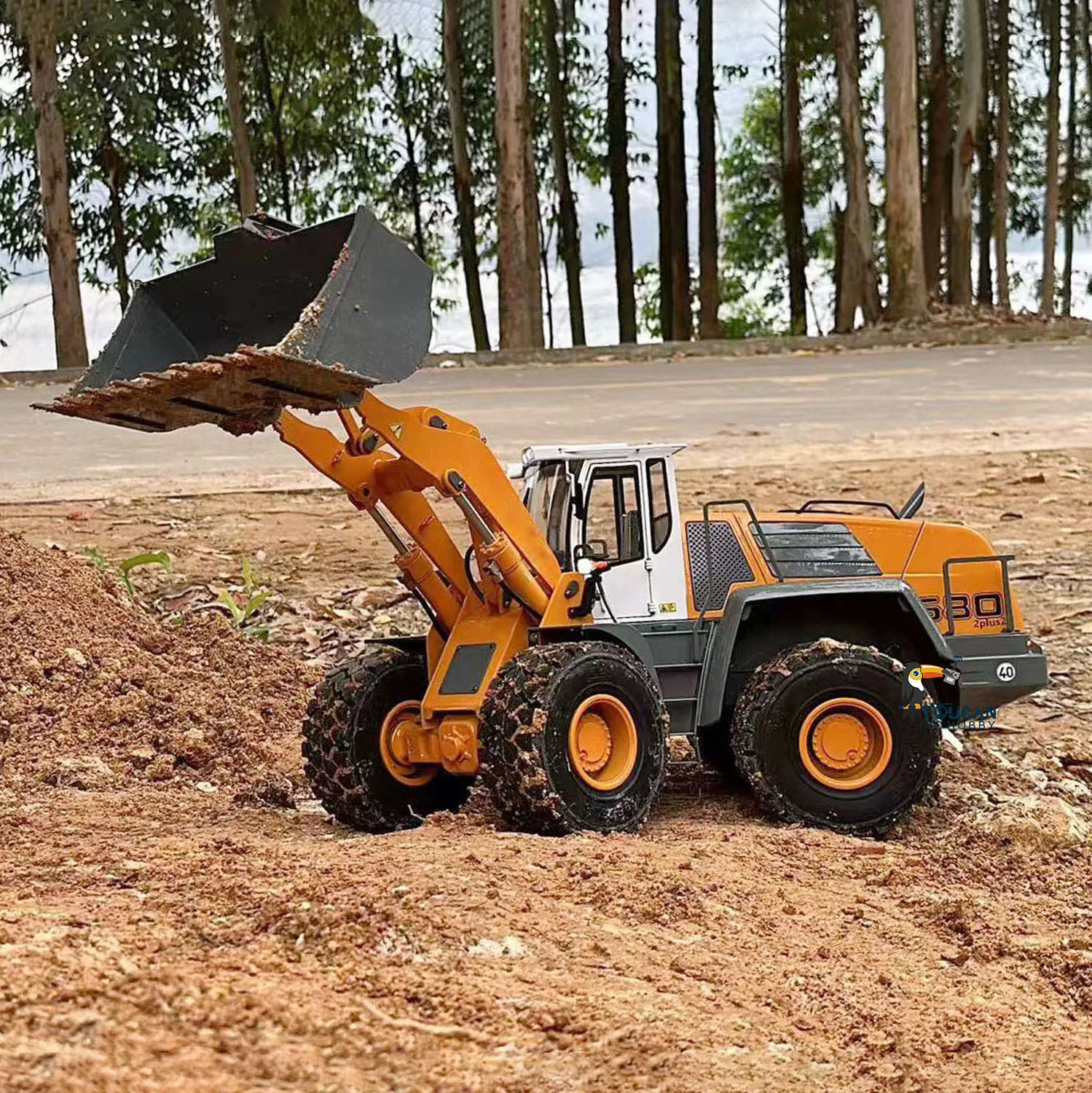 JZM-580-RC-Hydraulic-1-14-Metal-Loader-Painted-Assembled-Model-Remote ...