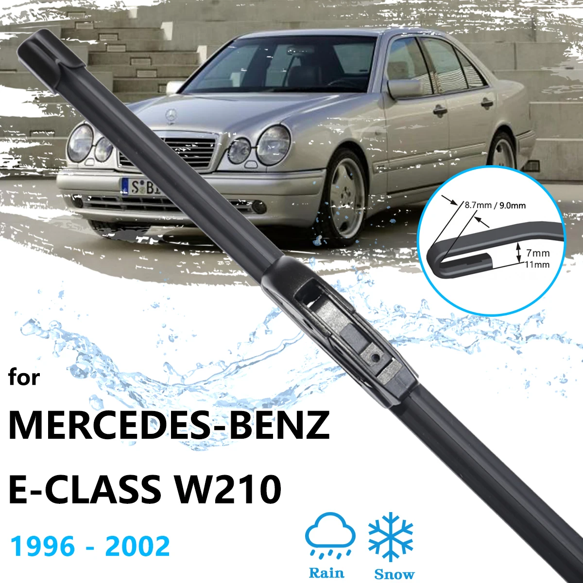 Escobillas-de-limpiaparabrisas-delantero-para-mercedes-benz-Clase-E-W210-1996-2002-Sed-n ...