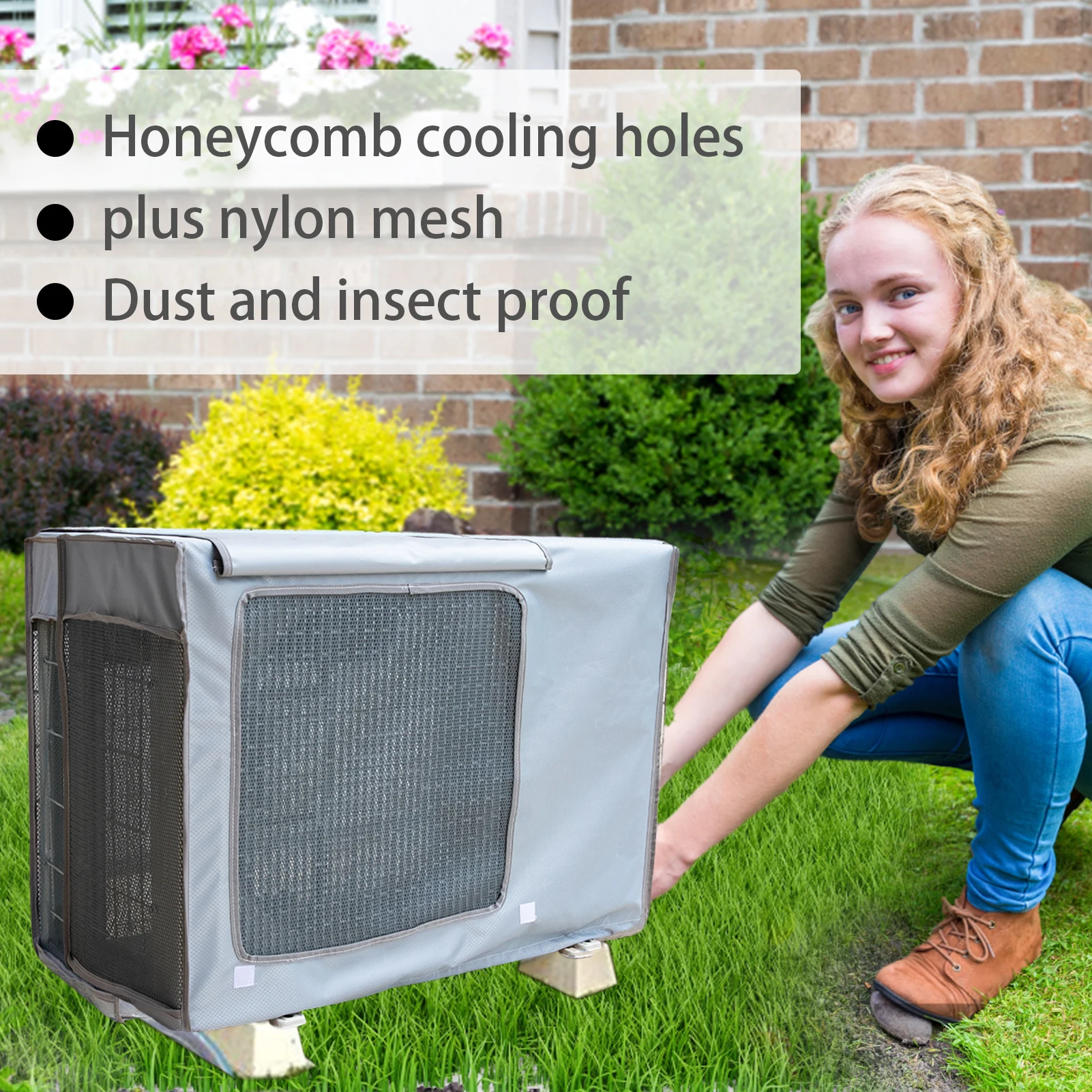 Outdoor Air Conditioner Protective Cover Waterproof Dustproof With ...