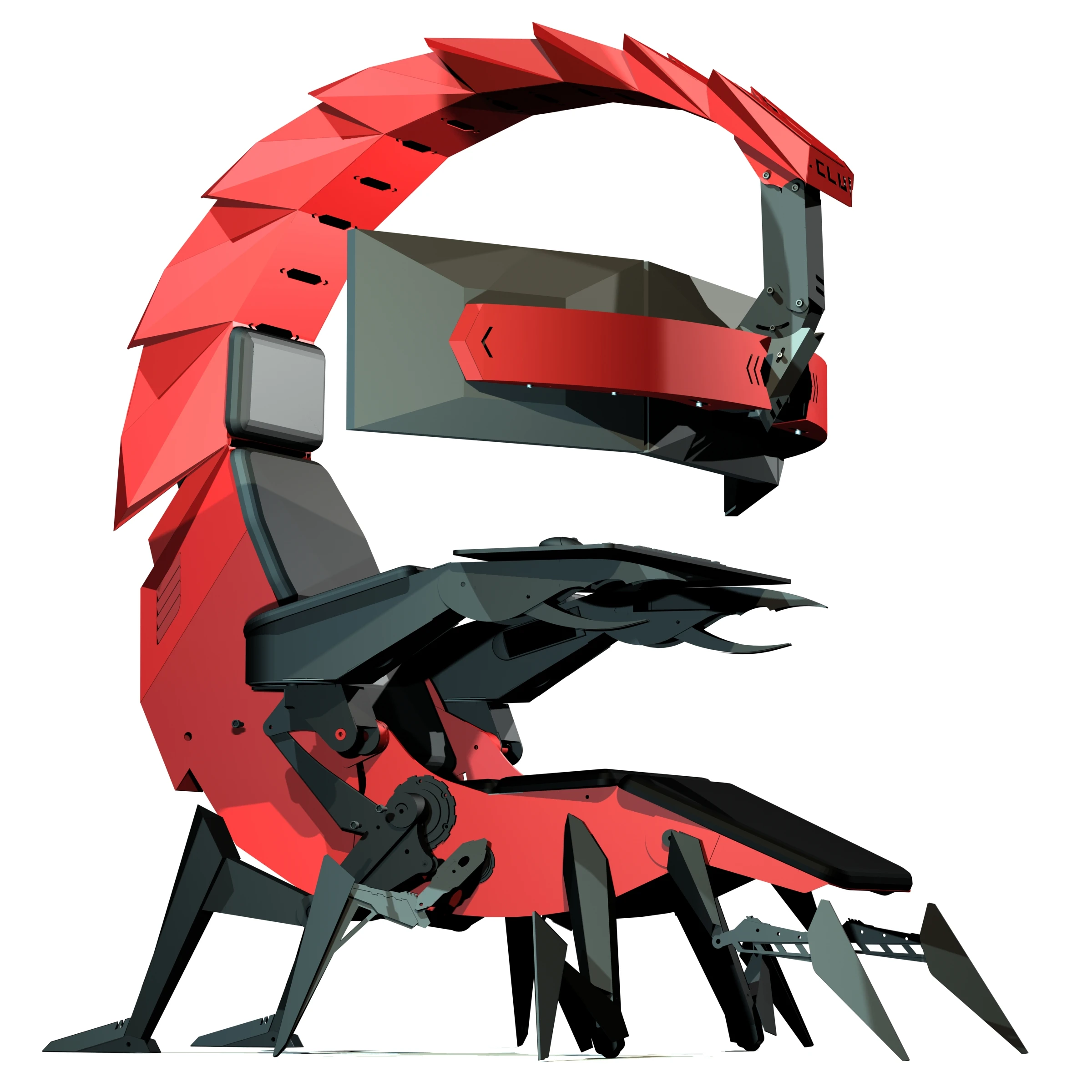 Silla-gaming-scorpion-soporte-para-3-monitores-estaci-n-de-trabajo-RGB ...