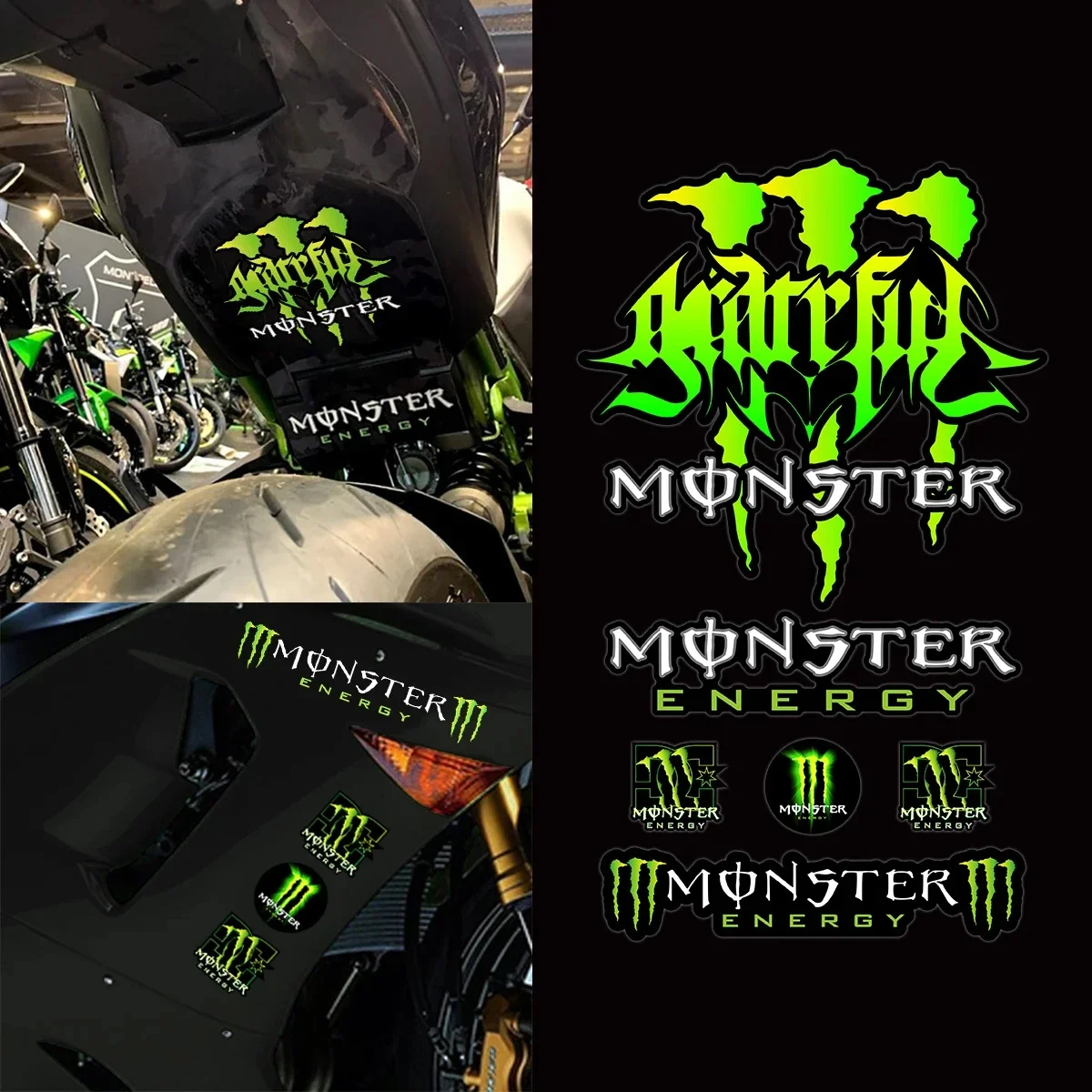 Pegatina-de-tira-lateral-para-motocicleta-Monster-Energy-calcoman-a-de ...