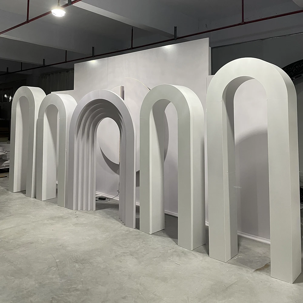 Charming-design-White-Ripple-Backdrops-Arch-Fabric-Backdrop-Covers ...