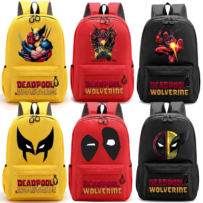 Deadpool-Wolverine-Backpacks-Marvels-Kids-Anime-Expression-School-Bags ...