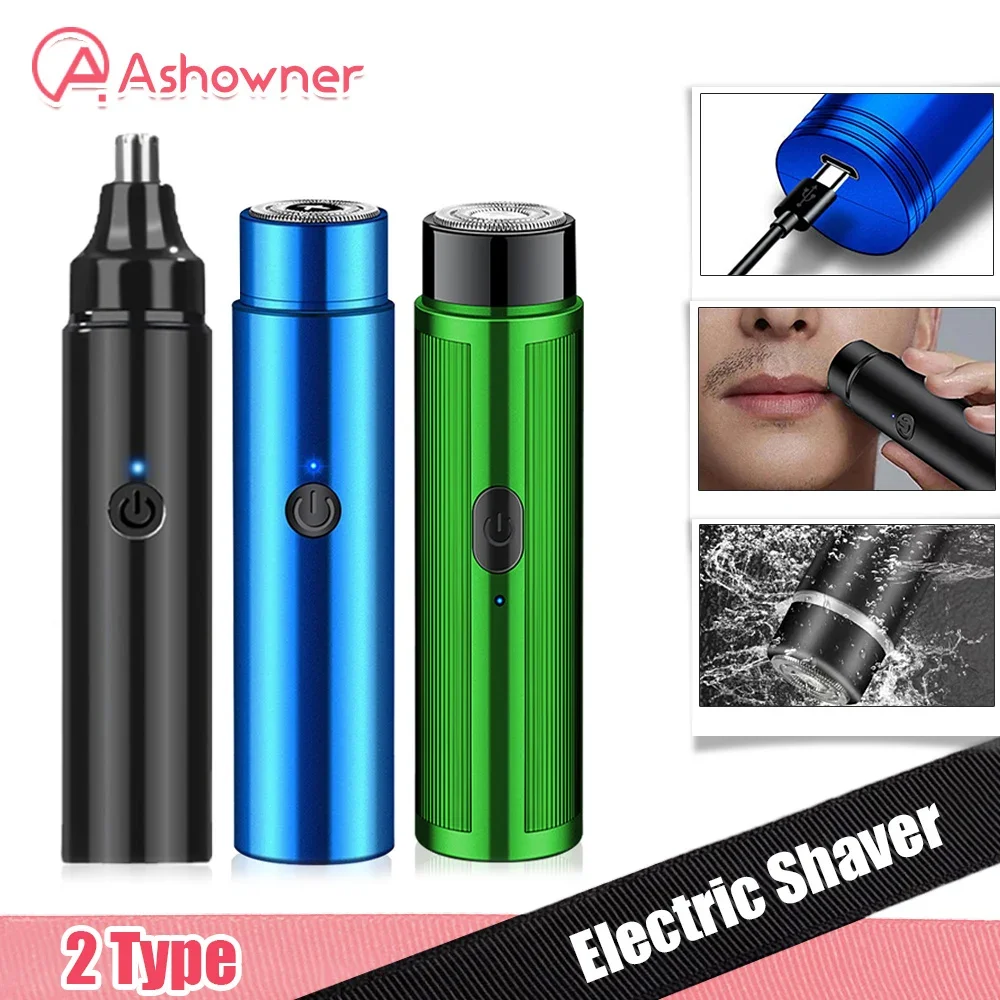 Mini-Electric-Shaver-for-Men-Automatic-Razor-Trimmer-Portable-Beard ...