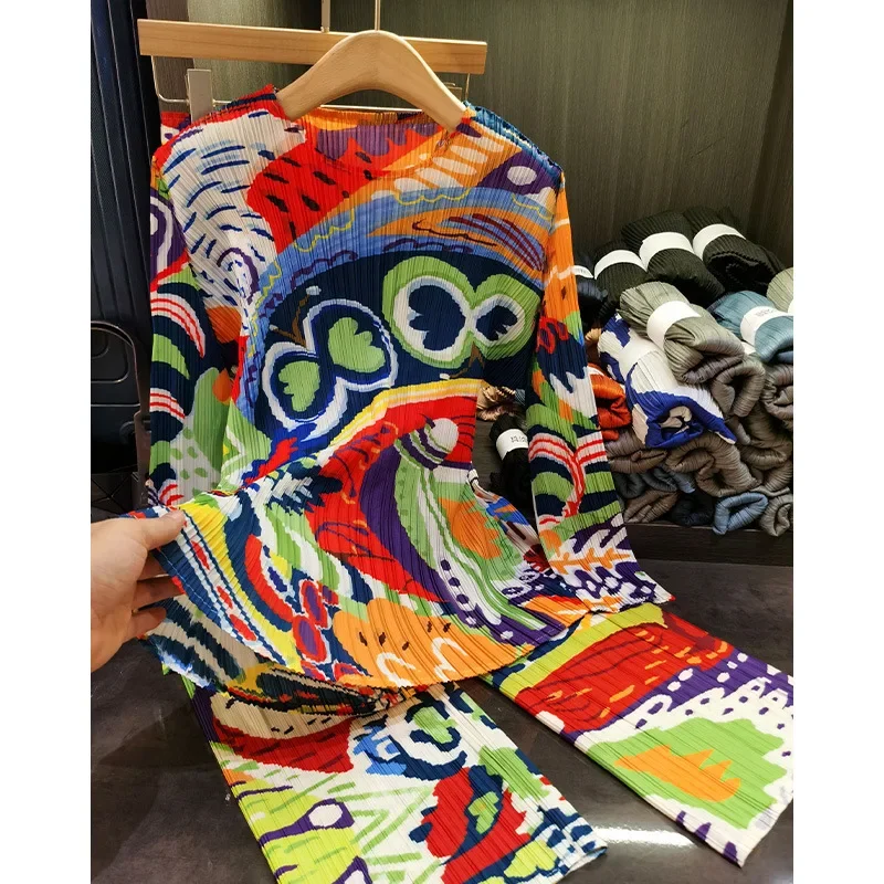 Pleats-Original-Design-Artistic-Sense-Abstract-Suit-Women-Casual-Loose ...