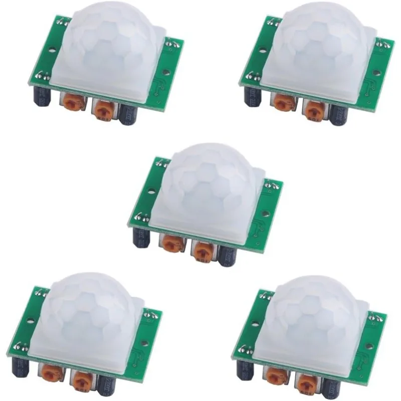 5Pcs HC-SR501 Adjust IR Pyroelectric Infrared PIR Motion Sensor ...
