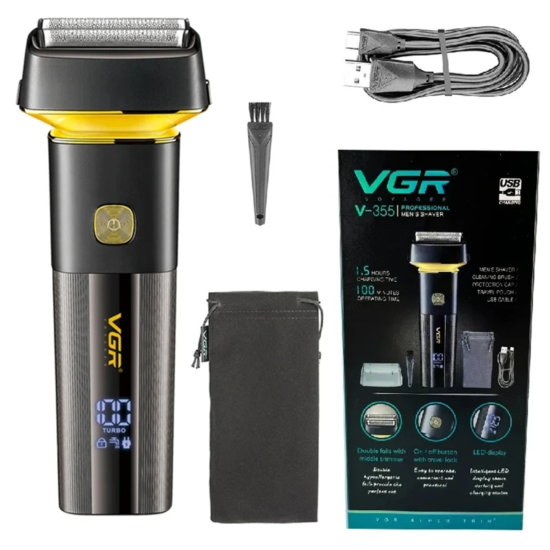 VGR-Pro-3D-Floating-Wet-Dry-Electric-Shaver-For-Men-Rechargeable-Facial ...