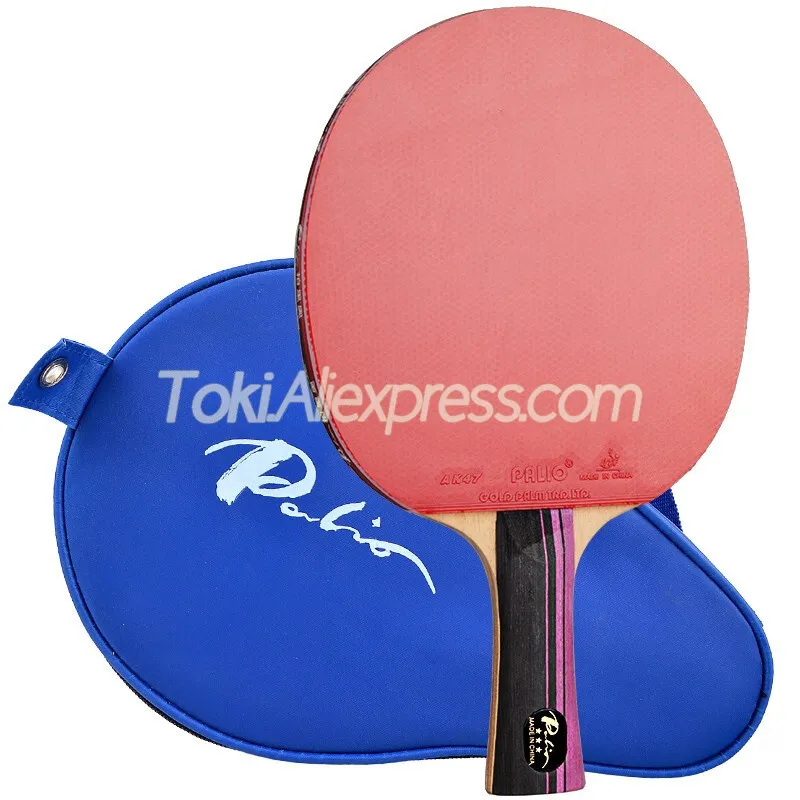 Palio 3 Star Table Tennis Racket | Ping Pong Bat Paddle | Sponge Table ...