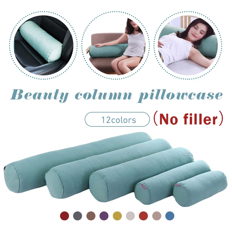 Memory-Cotton-Cylindrical-Cervical-Roll-Headrest-Pillowcase-Sleeping ...