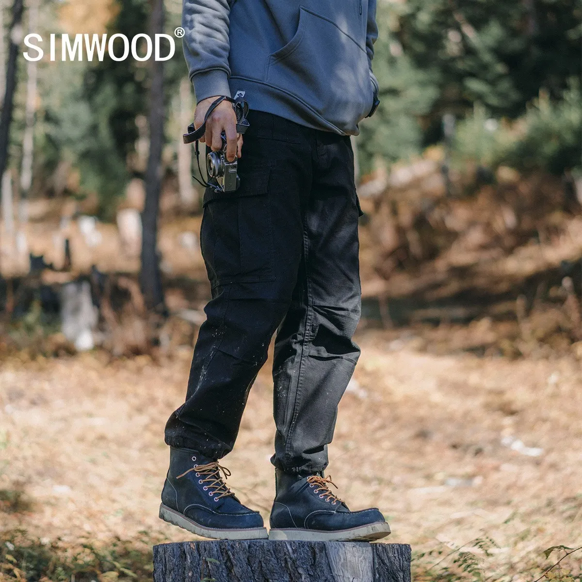 SIMWOOD-2023-Autumn-Winter-New-Heavyweight-100-Cotton-Cargo-Pants-Camouflage-Tactical-Pants ...