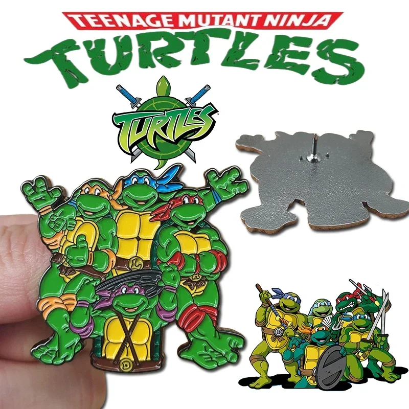 Teenage-Mutant-Ninja-Turtles-Brooch-TMNT-Cartoon-Anime-Peripheral-Metal ...
