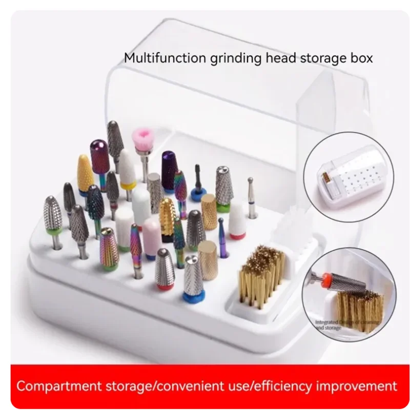 30-Holes-Nail-Polish-Head-Organizer-Acrylic-Portable-Organizer ...