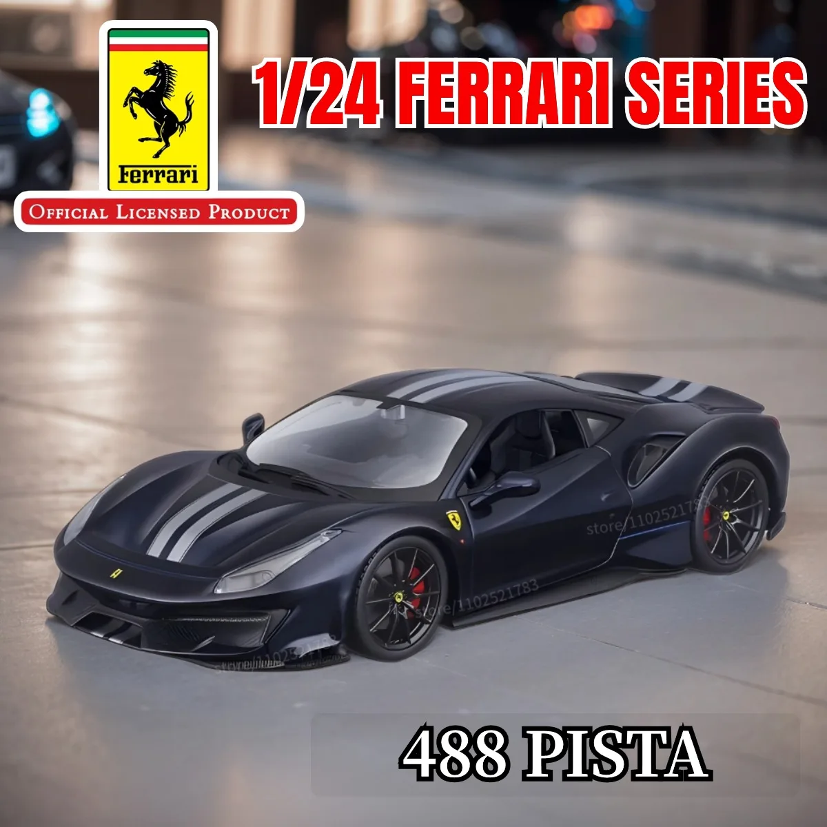 Bburago-r-plica-de-Pista-Ferrari-488-modelo-de-coche-de-Metal-fundido-a ...