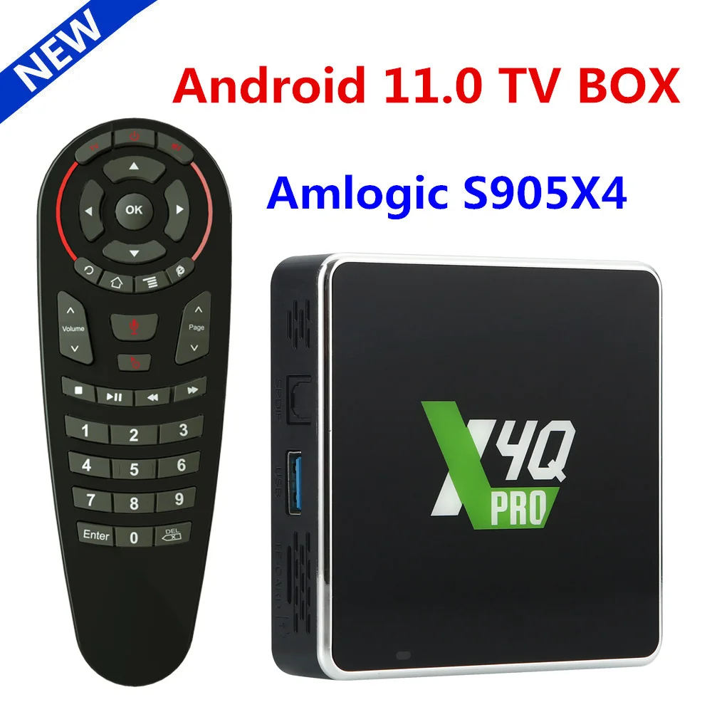 Ugoos X4Q Pro TV BOX Android 11 Smart TV Box S905X4 LPDDR4 Wifi 1000M 4GB 32GB 64GB X4Q Cube ...