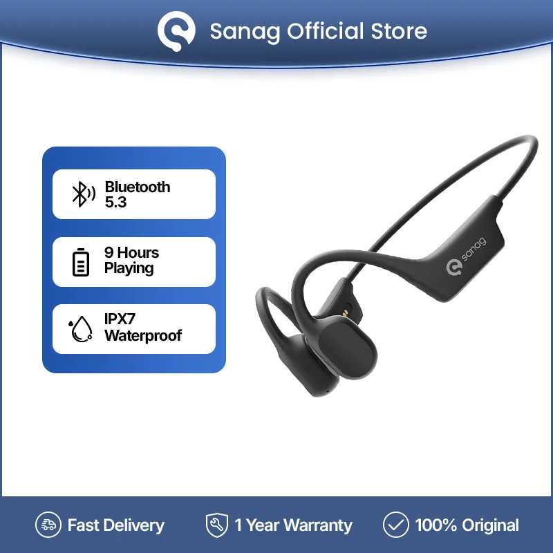 Sanag-A30S-AirRun-Auricolare-wireless-Bluetooth-5-3-Conduzione-aerea-a-orecchio-aperto-360 ...