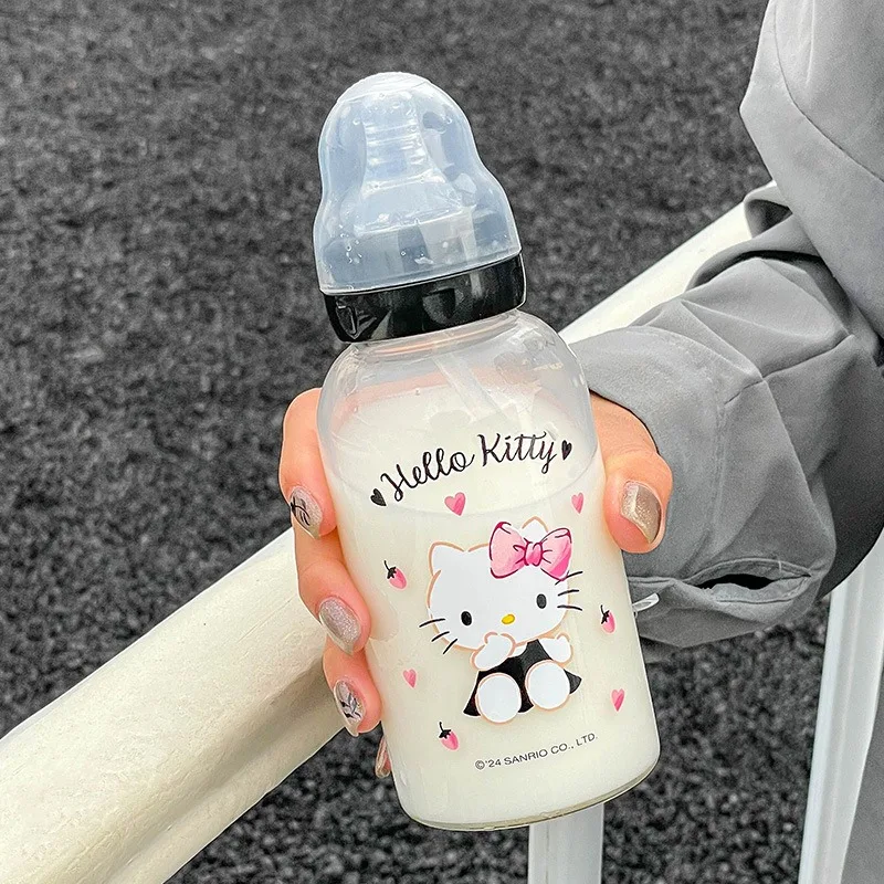 Sanrio-Kuromi-Straw-Glass-Household-High-Temperature-Resistant-Girl ...