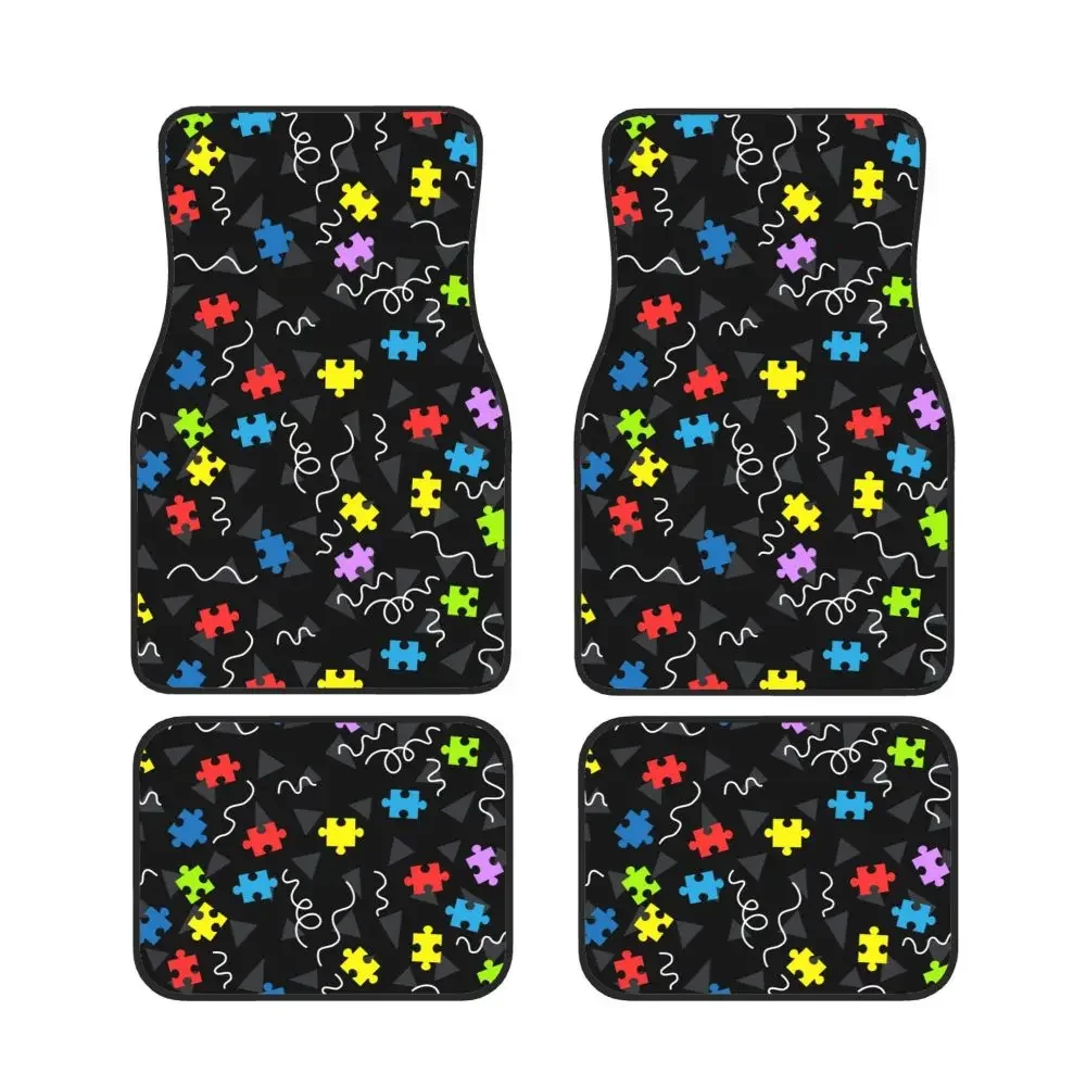 Autism-Awareness-Colorful-Puzzle-Piece-Car-Waterproof-Rubber-Car-Mats ...