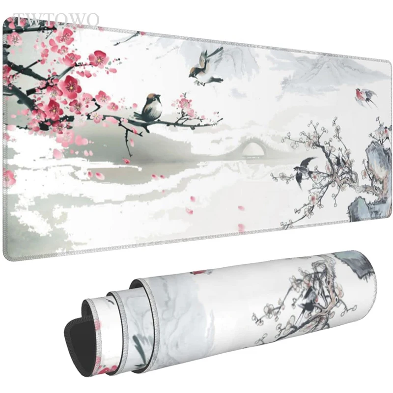 Japanese-Style-Cherry-Blossom-Bird-Sakura-Mouse-Pad-Gaming-XL-Large-New ...