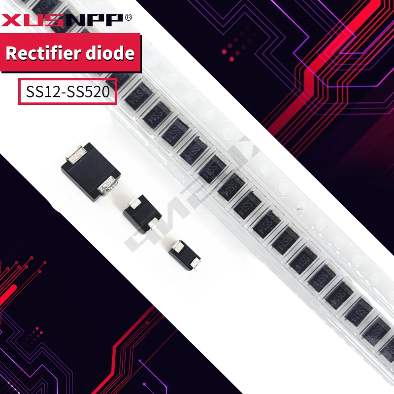 20 50pcs 정류 다이오드 SMA SS12 SS14 SS16 SS24 SS26 SS34 SS36 SS54 SS110 ...