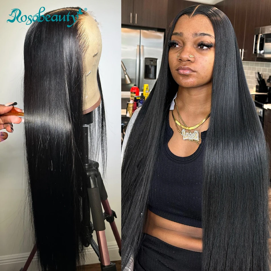 Rosabeauty-4x6-Closure-No-Glue-Pre-Cut-Lace-Wigs-Human-Hair-Straight ...