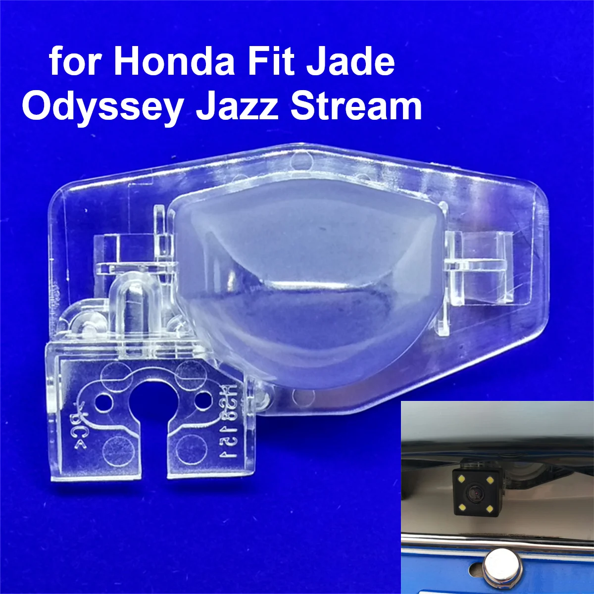 Car Rear View Reverse Camera Bracket License Plate Lights Housing Mount ...