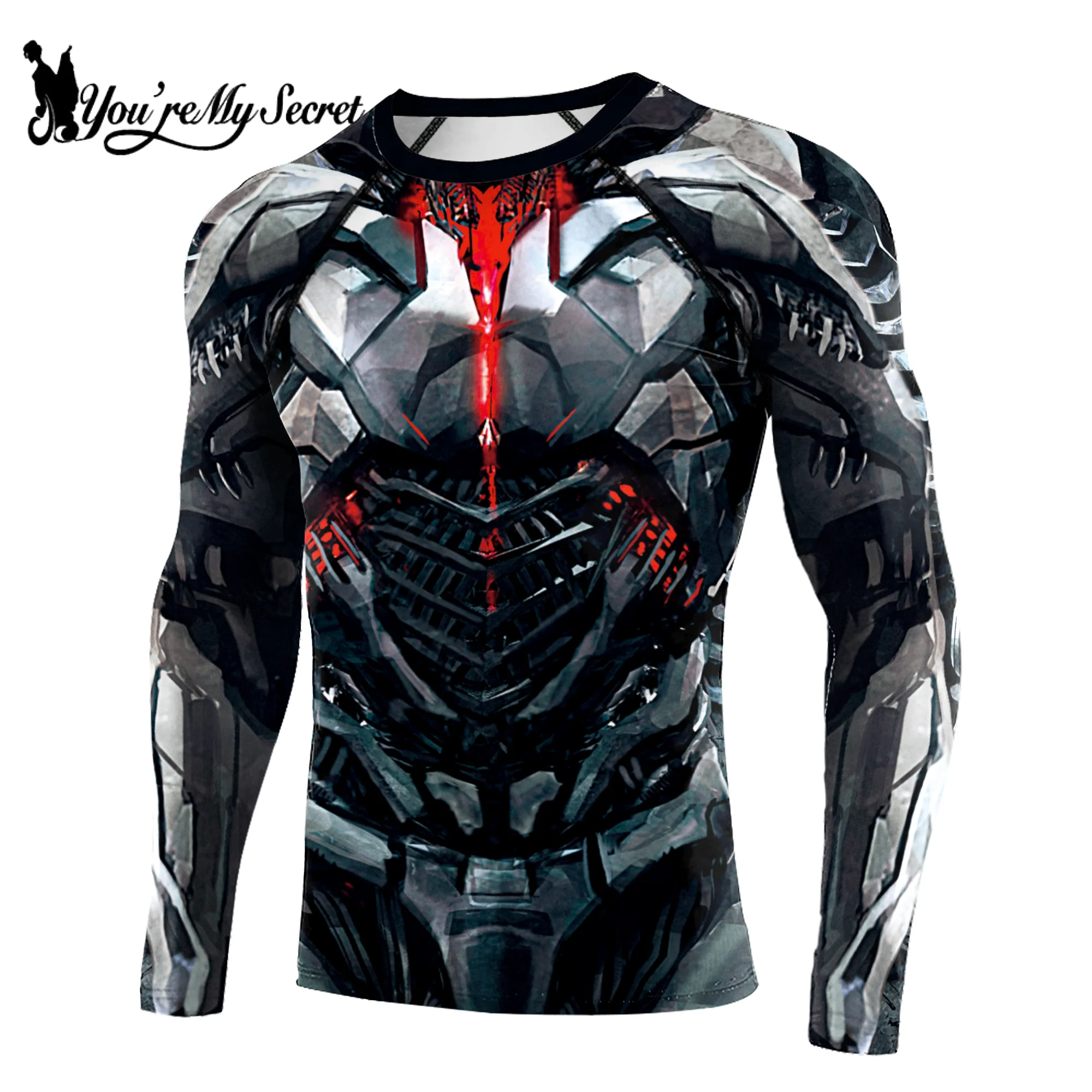 You-re-My-Secret-Superhero-Long-Sleeve-Workout-3D-Compression-Shirt ...