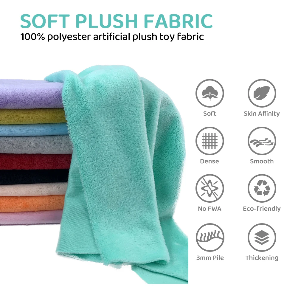 3mm-Pile-Soft-Plush-Fabric-Sewing-100-Polyester-Comfortable-And-Soft ...