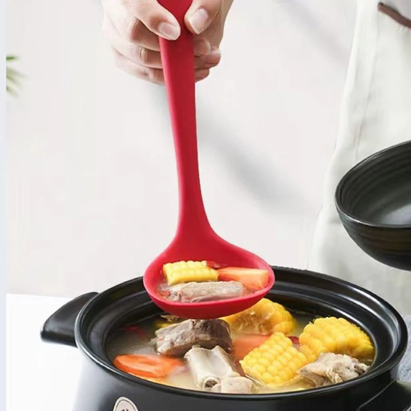 Long-Handled-Silicone-Pot-Spoon-Heat-resistant-And-Non-Stick-Pot-Spoon ...