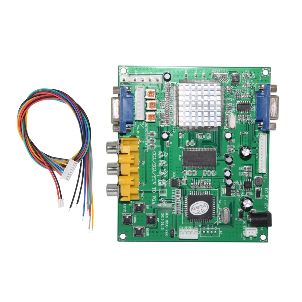 Gbs8200 Rgb Cga Ega Yuv To Vga Hd Video Converter Board Moudle Hd9800 ...