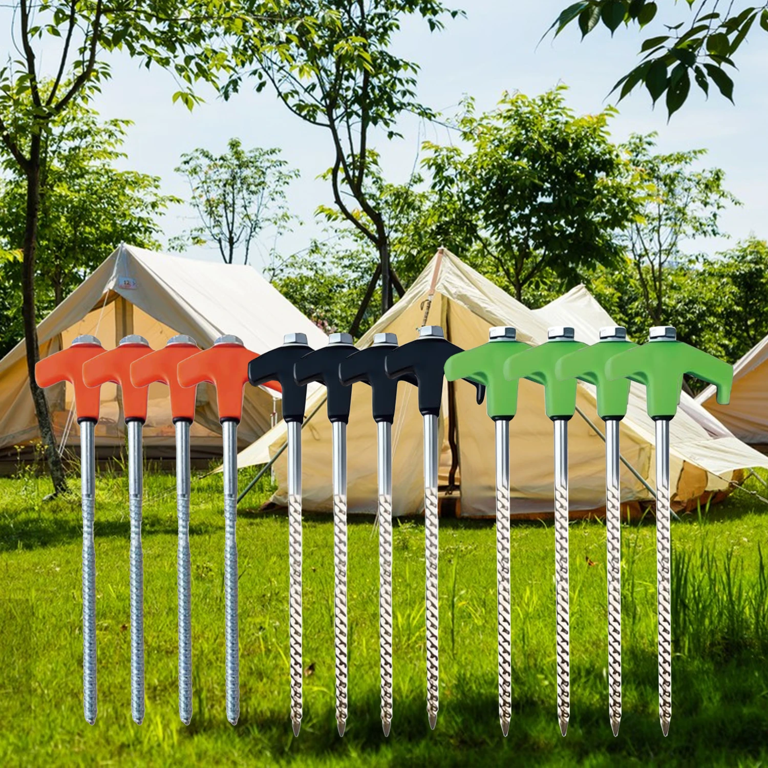 8-Screw-in-Tent-Stakes-Ground-Anchors-Screw-2024-New-Screw-in-Tent ...