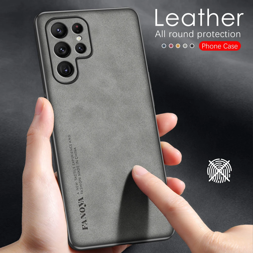 Samung-S24Ultra-Case-Sheepskin-Leather-Back-Cover-For-Samsung-Galaxy-S ...