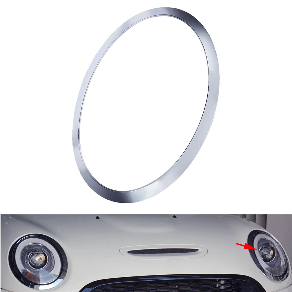 51137300631 Car Front Left Headlight Bezel Cover Ring Trim Fit for Mini ...