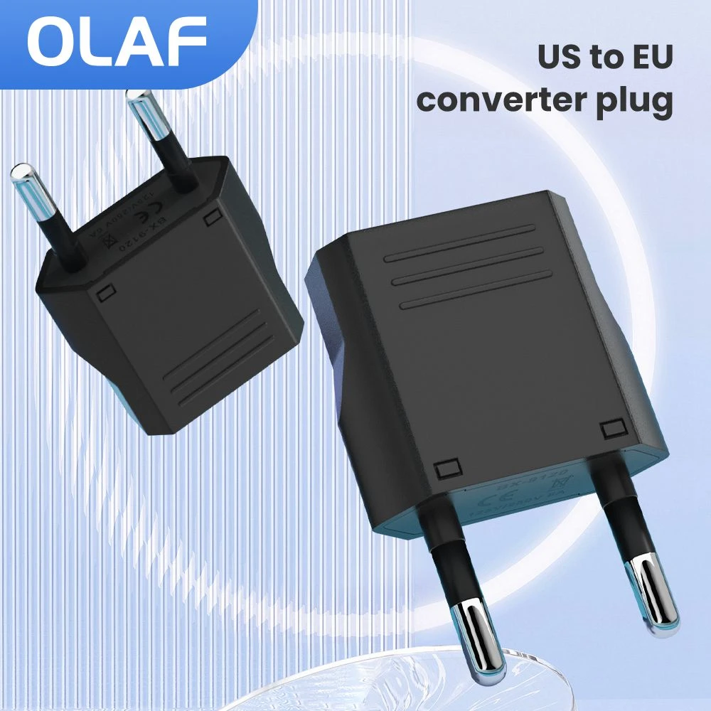 1-10pcs Us To Eu Plug Adapter Power Electrical Socket Plugs Adapters ...