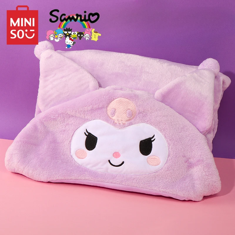 MINISO-Sanrio-Kuromi-Blanket-Bath-Towel-Hooded-Warm-and-Cold-proof ...