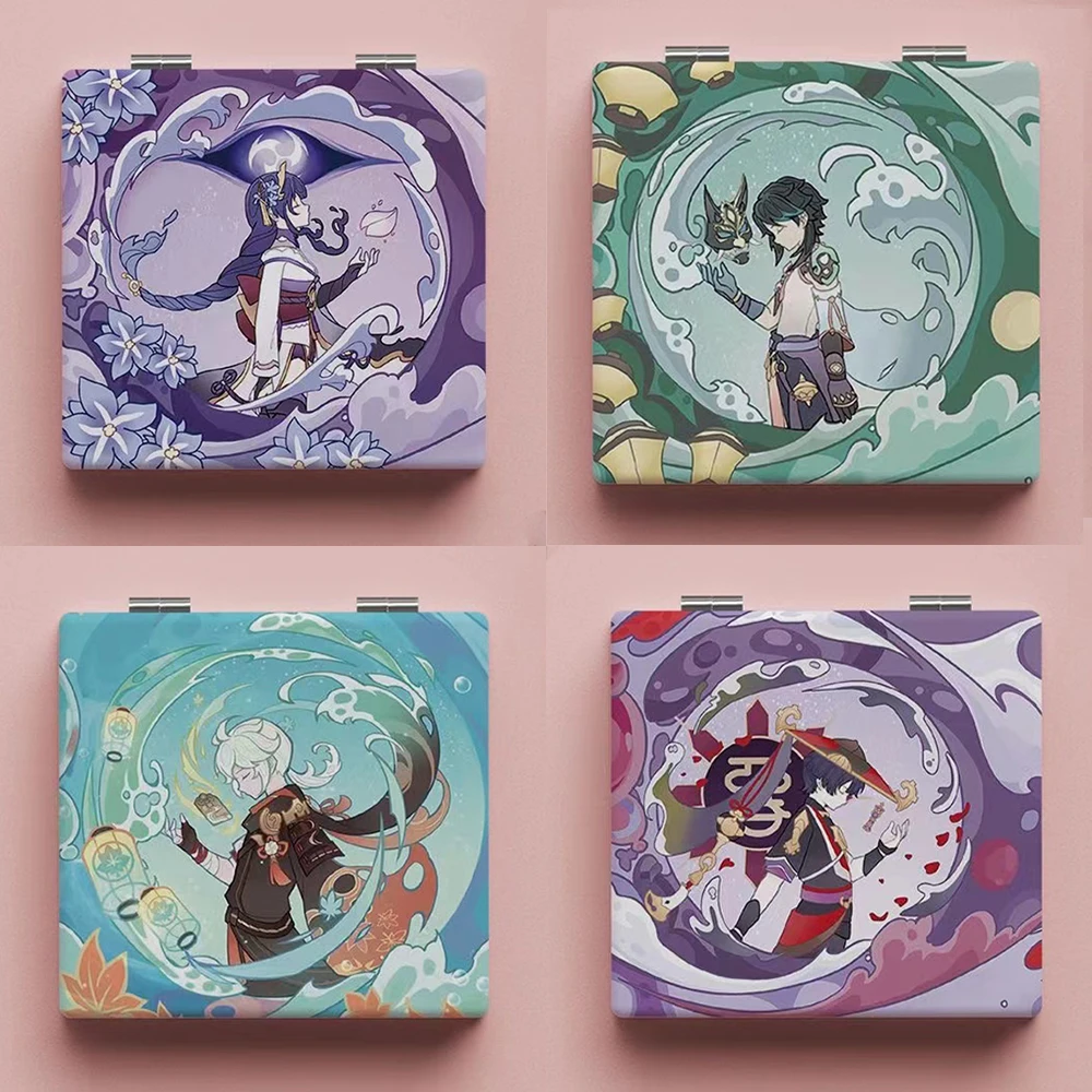 Genshin-Impact-Heros-Makeup-Mirror-Cosplay-Anime-Charming-Pocket-Mirror ...