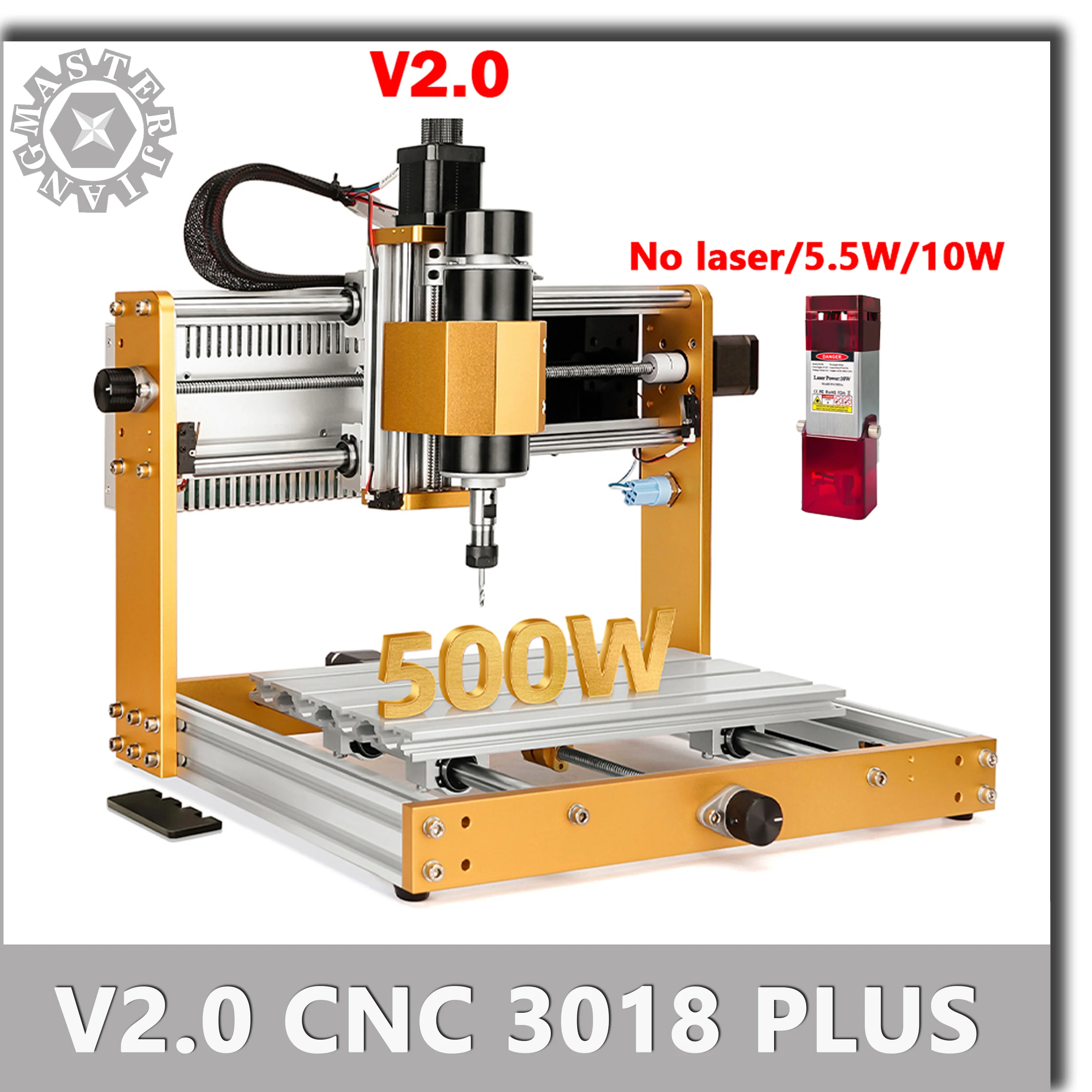 CNC-3018-Plus-Metal-Frame-Gravador-GRBL-DIY-PCB-Fresadora-Nema-17 ...