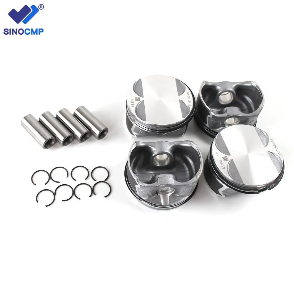 4x N46 Pistons Ring Set KS Φ84mm For BMW E60 E81 E83 E84 E85 E87 E90 ...