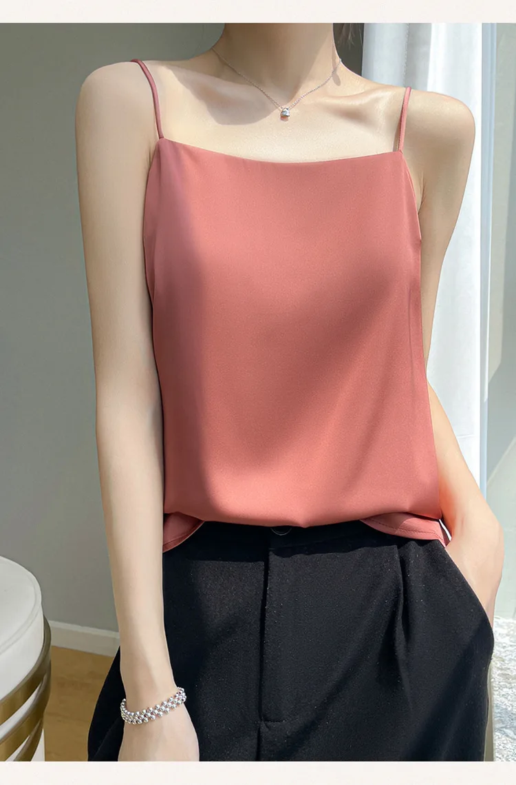 summer new base outside to wear a high-grade sense of solid color ...