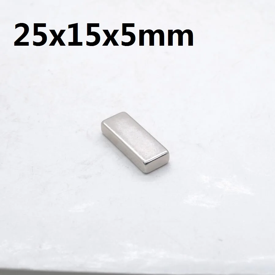 1-5000Pcs-25x15x5-Neodymium-Magnet-25mm-x-15mm-x-5mm-N35-NdFeB-Block ...