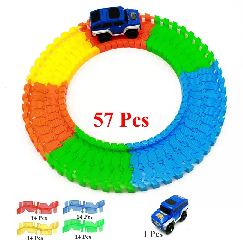 Juego de pista de carreras universal para montar por uno mismo, juguete ...