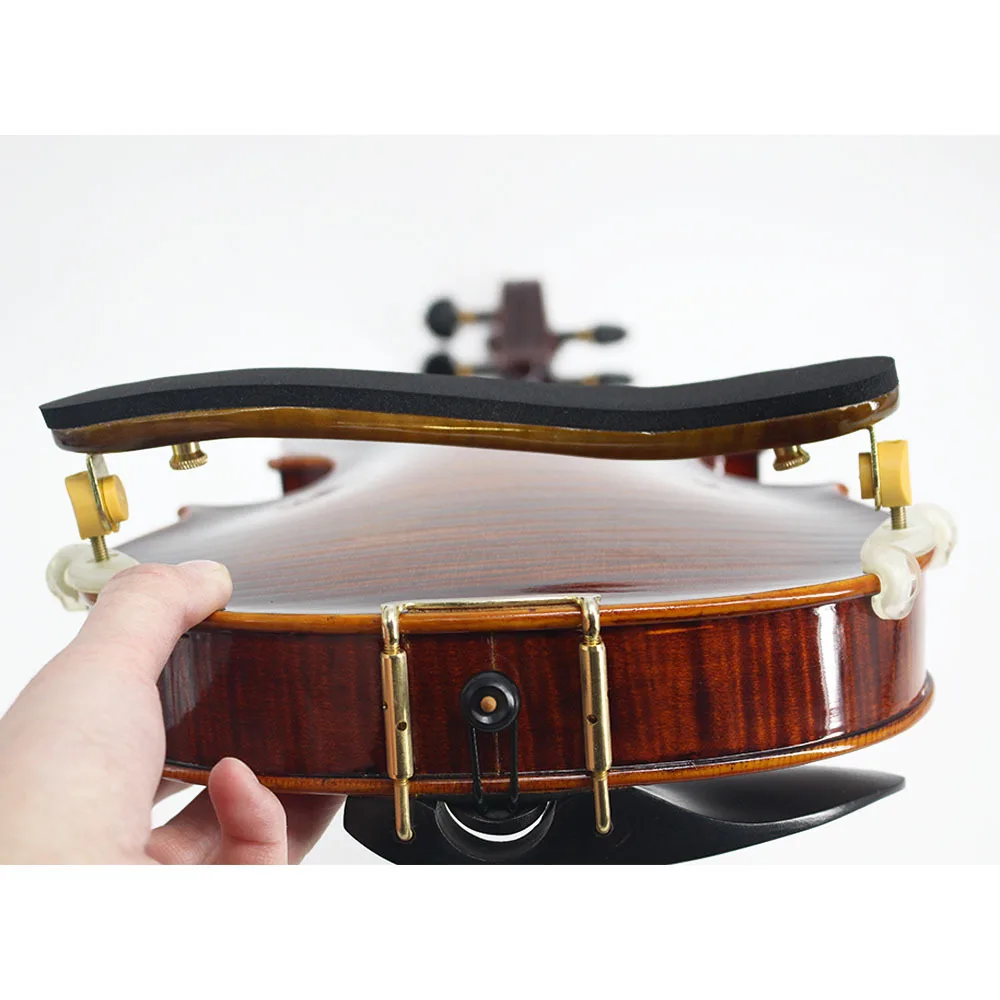 Violin Children Adult Solid Wood Sponge Shoulder Pad Chin Rest 4/4 1/2 ...